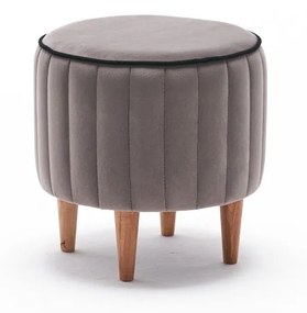 Atelier del Sofa Taburet Lindy Puf - Grey, Šedá