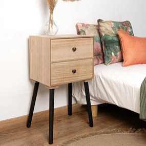 Vinthera Noční stolek Moa, Přírodní 35 x 26 x 65 cm