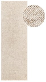 Krémový pratelný běhoun 80x240 cm Rocco Cream – Elle Decoration