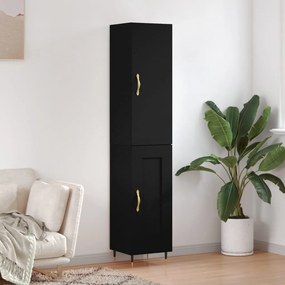 Skříň highboard černá 34,5 x 34 x 180 cm kompozitní dřevo