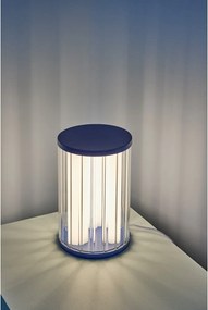 Modrá skleněná LED stmívatelná stolní lampa (výška 30 cm) Aru – Hübsch