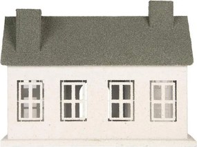Kovová lucerna domek - 32 cm