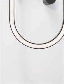 Závěsné LED svítidlo NOVA LUCE CUPPE 58W 3000K černé 9345624