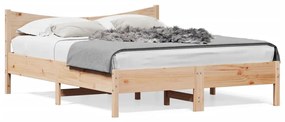 vidaXL Rám postele s čelem 150 x 200 cm masivní borovice