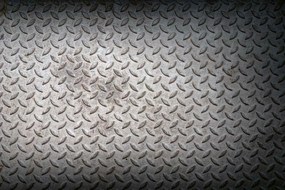DIMEX | Samolepicí vliesová fototapeta na zeď Kovový povrch MA-5-2610 | 375 x 250 cm | šedá