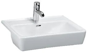 Laufen Pro - Umyvadlo polozápustné, 56x44 cm, 1 otvor pro baterii, bílá H8129610001041