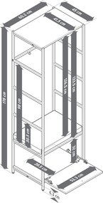 Tchibo - Předsíňová stěna »Grade« s lavicí a sedákem - barva: bílá
