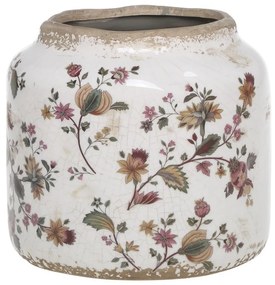 Keramický květináč / váza s květy Nancy - Ø 14*14 cm