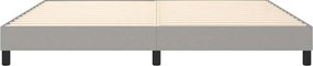 Rám postele s boxspringem světle šedý 200 x 200 cm textil 3120540
