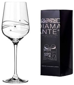 Diamante sklenice na červené víno Spiral 450 ml 1KS