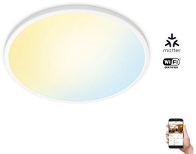 WiZ | WiZ - LED Stmívatelné stropní svítidlo SUPERSLIM LED/22W/230V bílá Wi-Fi | WI0058