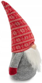 Tutumi, vánoční trpaslík 40cm YX019, šedá-červená, CHR-00639