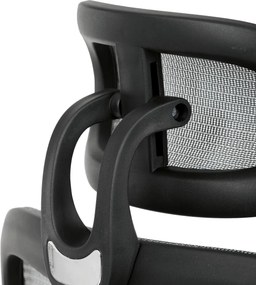 Ergonomická kancelářská židle LEXON - šedá síťovina