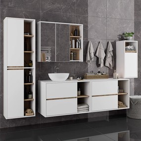 Závěsná skříňka pod umyvadlo VAMI s otvory 90 cm - výběr z 6 provedení