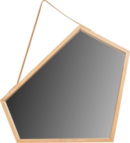 Tutumi Dřevěné asymetrické zrcadlo 49x55 cm HOM-08889