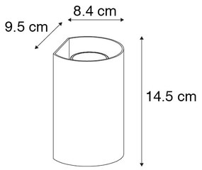 Chytrá nástěnná lampa bílá kulatá vč. 2 Wi-Fi GU10 - Sabbir