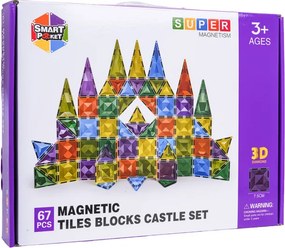 Magnetická stavebnice SUPER MAGNETISM, 67 dílků