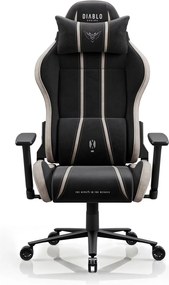 Látková herní židle černo-béžová Diablo X-One 2.0 Camel Black Normal