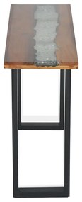 vidaXL Odkládací stolek, teak, 100x35x75 cm
