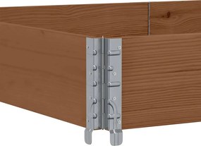 Zahradní truhlík hnědý 150 x 100 cm masivní borové dřevo 3295414