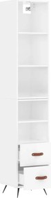 vidaXL Skříň highboard 34,5 x 34 x 180 cm kompozitní dřevo [3189735] Barva: šedá sonoma