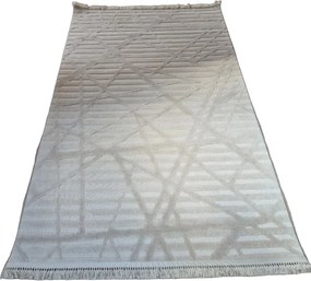 HU Krémově béžový moderní koberec TWIST CREAM 20294A Rozměr: 60x100 cm