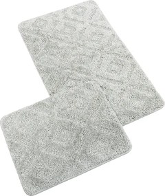 Bellatex BANYSILVER sada - bez výkroje Šedá 60x100 cm, 60x50 cm (SADA)
