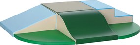 HOMCOM Set 6 Pěnových Bloků pro Děti – Velké Stavební Bloky pro Hraní a Učení - Multicolor
