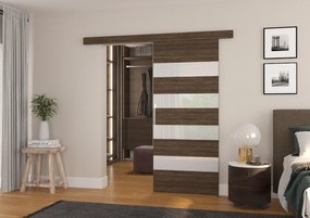 ADRK Furniture Posuvné nástěnné dveře MILOU 96 ADRK-SD-MIL-CH-WL-96