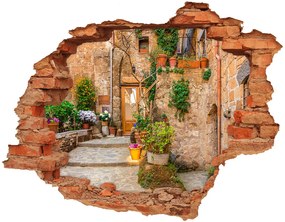 Wallmuralia Fototapeta díra na zeď 3D Romantická ulička 90x70 cm