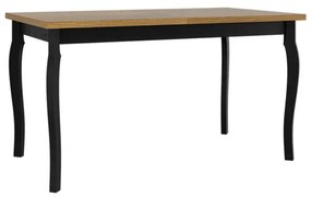 Jídelní stůl Diesel 80 x 140/180 V, Barva dřeva: dub grandson - L, Barvy nožiček: černá