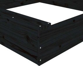 vidaXL Pískoviště se sedáky šedé čtverec masivní borové dřevo [825034] Barva: Bílá borovice