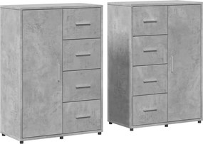 Příborníky 2 ks betonově šedé 60 x 31 x 84 cm kompozitní dřevo 3276591