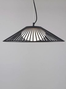 Matně černé kovové LED závěsné svítidlo se skleněným stínidlem ø 50 cm Brume – Nova Luce