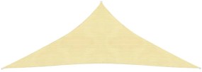 Plachta proti slunci z HDPE trojúhelníková 3,6x3,6x3,6 m béžová - Default Title