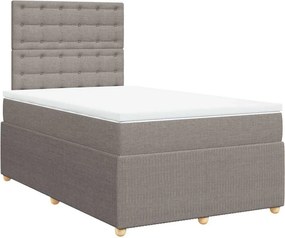 Box spring postel s matrací taupe 120x190 cm textil 3294313
