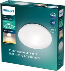 Philips Moire CL200 bílé / LED stropní svítidlo / 6W / 600lm / 2700K /