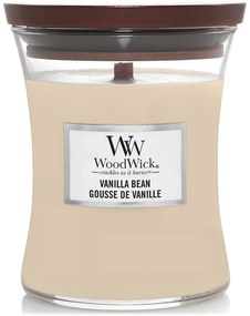 WoodWick – svíčka Vanilla Bean (Vanilka) Velikost: střední 275 g