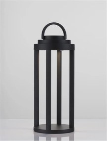 NV 9492700 Venkovní stolní lampa MOCHA antracitový hliník a čiré sklo LED 2W 3000K 5V DC 96st. IP54 - NOVA LUCE