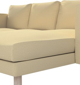 Potah na pohovku IKEA Norsborg 3-místná se šezlongem barva béžová látka lesklé, pletený vzor