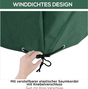 Outsunny ochranný obal na zahradní nábytek 600D-Oxford zelený 135x135x75 cm voděodolný a odolný proti UV záření | Aosom.de