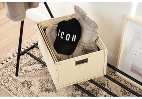 Béžové kartonové úložné boxy v sadě 3 ks Ture – Bigso Box of Sweden