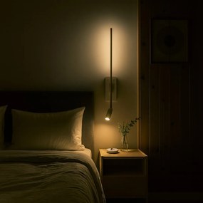 Nástěnné svítidlo Torch, 1x bílé kovové stínítko + 1x LED 3w, w