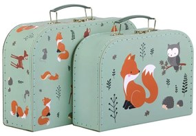 Sada kufříků do dětského pokoje lesní přátelé 2ks