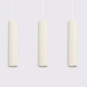 Sollux Lighting Závěsná lampa KARBON 3L béžová