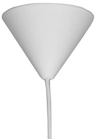 Bílé závěsné svítidlo LABEL51 Inlab L, 45 cm