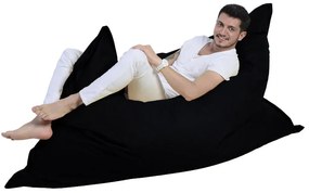 Atelier del Sofa Zahradní sedací vak Giant Cushion 140x180 - Black, Černá