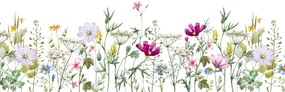 DIMEX | Fototapeta do kuchyně Květinový vzor KI-180-144 | 180 x 60 cm | vícebarevná