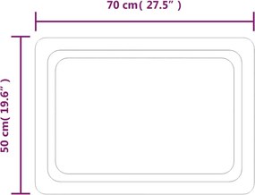 Koupelnové zrcadlo s LED osvětlením 50x70 cm 3154093