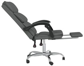 Polohovací kancelářská židle tmavě šedá textil,  349628
